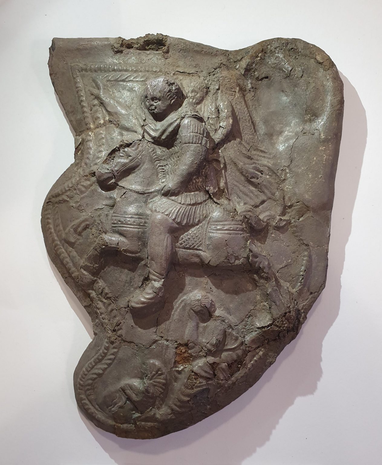 The helmet cheekpieces | Harborough Museum